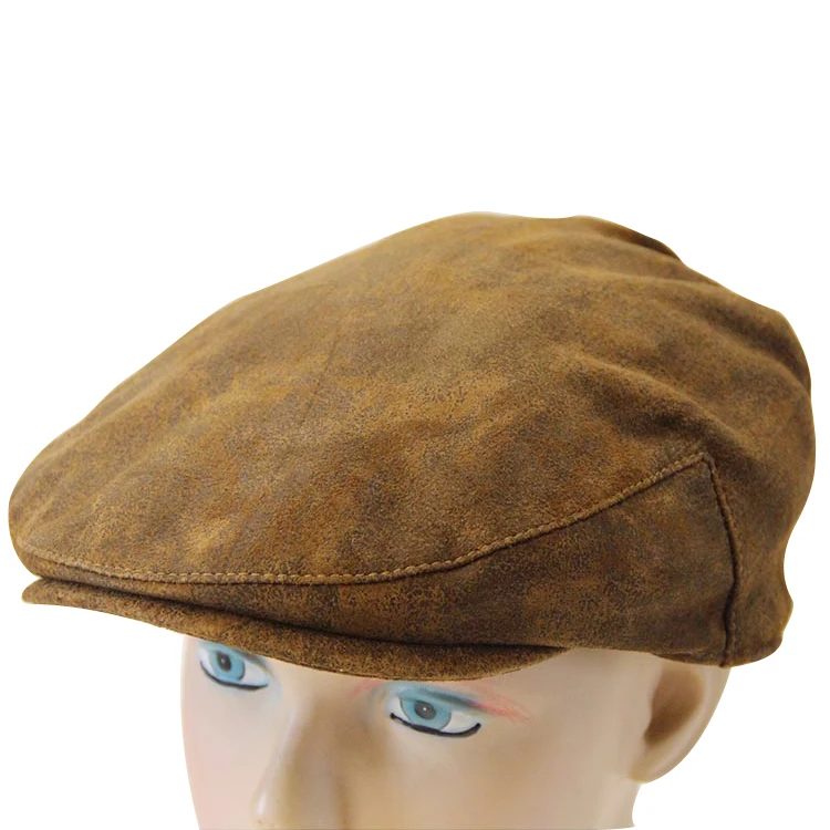 Men Women Ivy Caps Winter Beret Hat Wool Flat Top Ivy Cap For Man ...