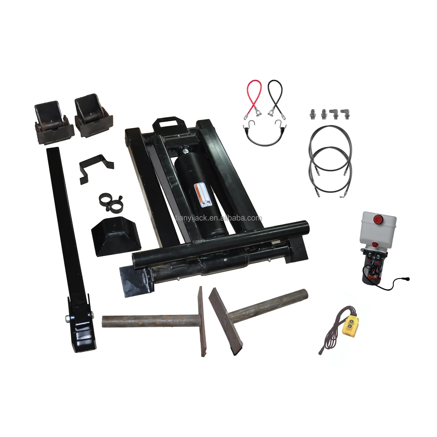 3 Ton Hydraulic Cylinder Scissor Hoist Kit Fits 8"-10" Trailer Pickup ...