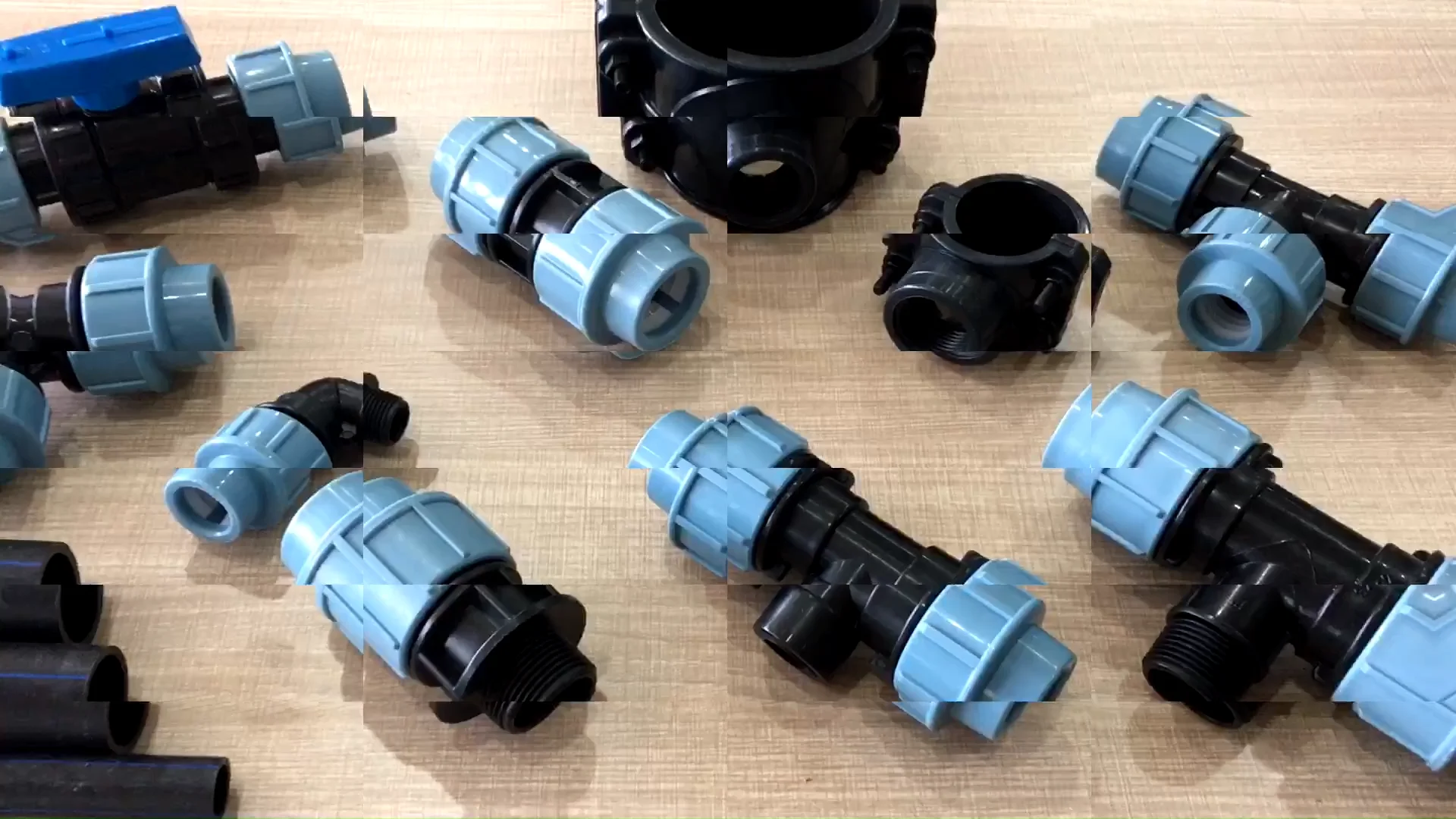 Ifan High Quality Double Union Ball Valve Hdpe Materi Prim Plastic ...