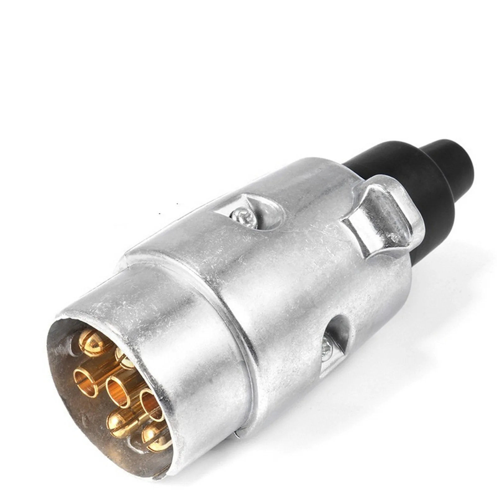 7 Pin Round Trailer Plug Connector 12v Trailer Plug Waterproof Transfer ...