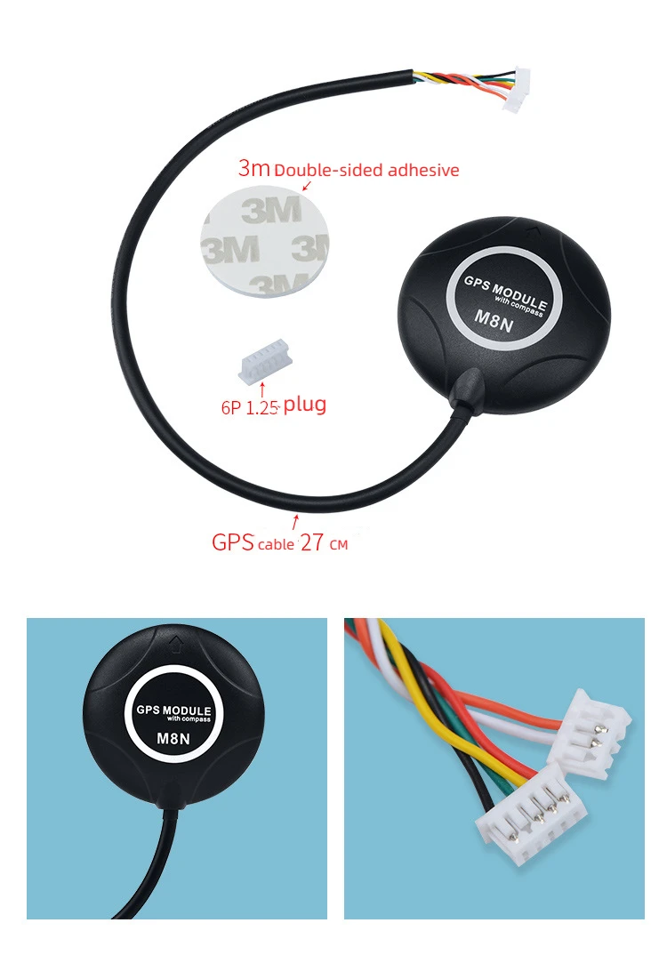M8n 8n High Precision Gps Built In Compass W/ Stand Holder For Apm Amp2 ...