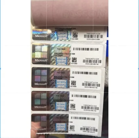 Newest Sticker Software Win10 Professional Oem Coa License Sticker Win ...