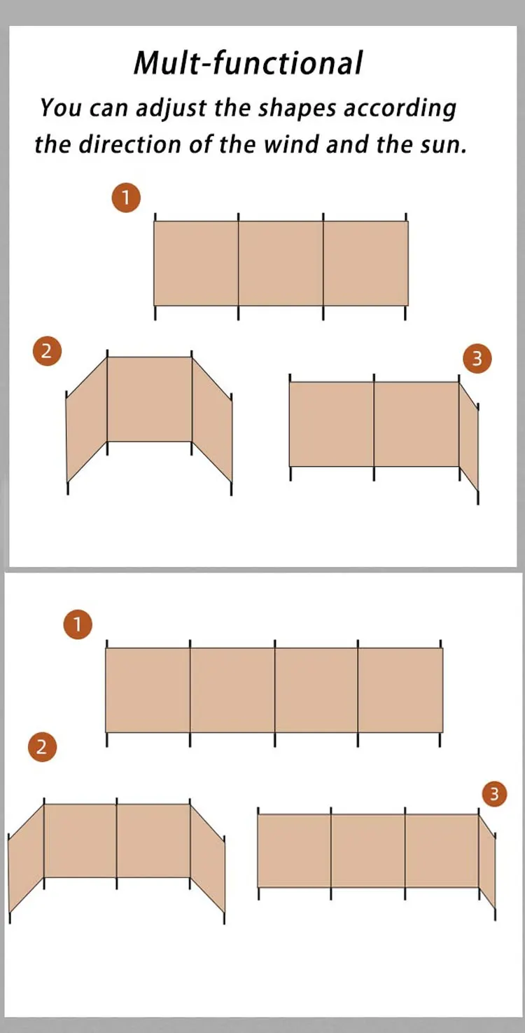 Pop Up Middle East Outdoors Wind Blocker For Backyard Outdoor Camping ...