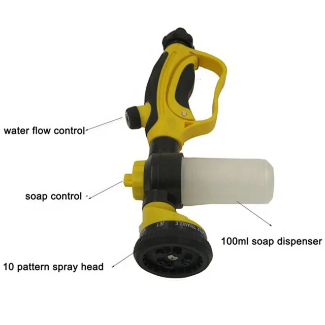 Garden Hose Sprayer Soap Dispenser Car Wash Water Gun Snow Foam Cannon ...