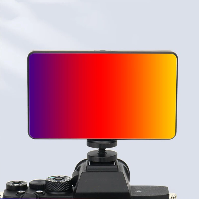 Mini RGB Camera Video Light 8W 3100mAh Rechargeable Battery LED Camera ...