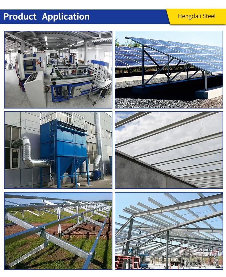 Gi Galvanized C Purlins For Roof Truss Roof Purlins Astm Bs Din Gb Jis ...