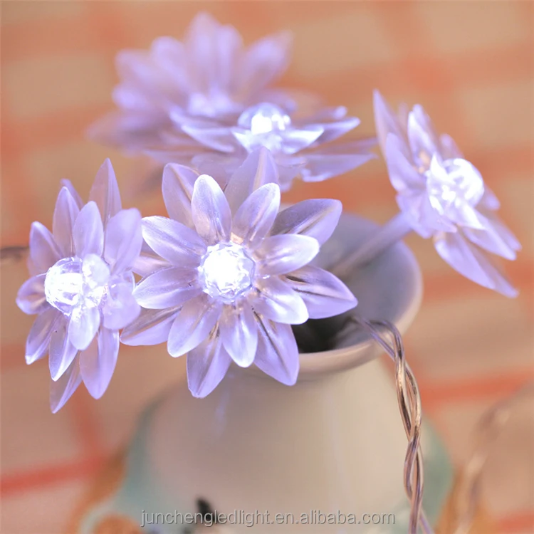 Lotus String Light Garland - Elegant Fairy Night Lamp