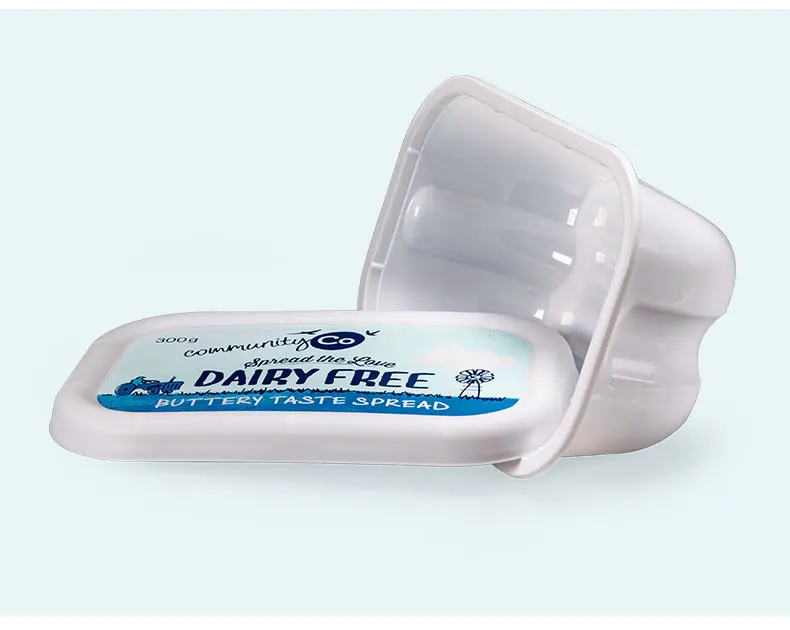 300g Plastic Butter Box - Customizable Food Packaging