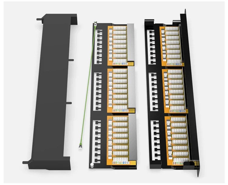 Zhefan 24/48 Port Over Fully Shielded Network Distribution Frame Cat5 ...