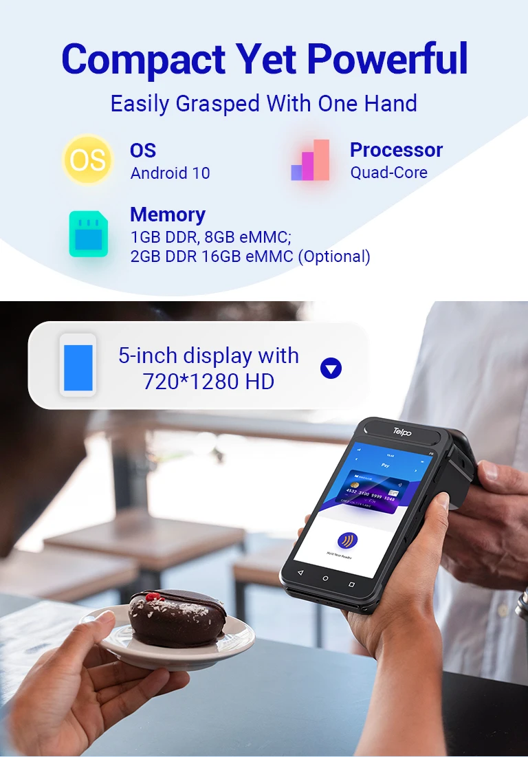 Credit Card Edc Eftpos Touch Screen All In One Sistema Printer Handheld ...