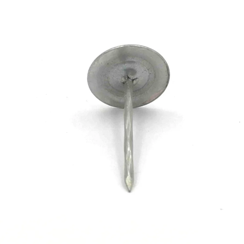 1" Ring Shank Metal Square And Round Cap Nails With Big Head - Buy ...