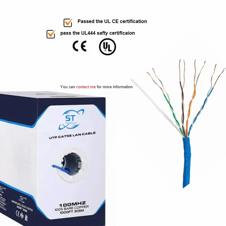 Oem Logo 305m Box Lan Network Ethernet Cable Utp Ftp Sftp Cat5 ...