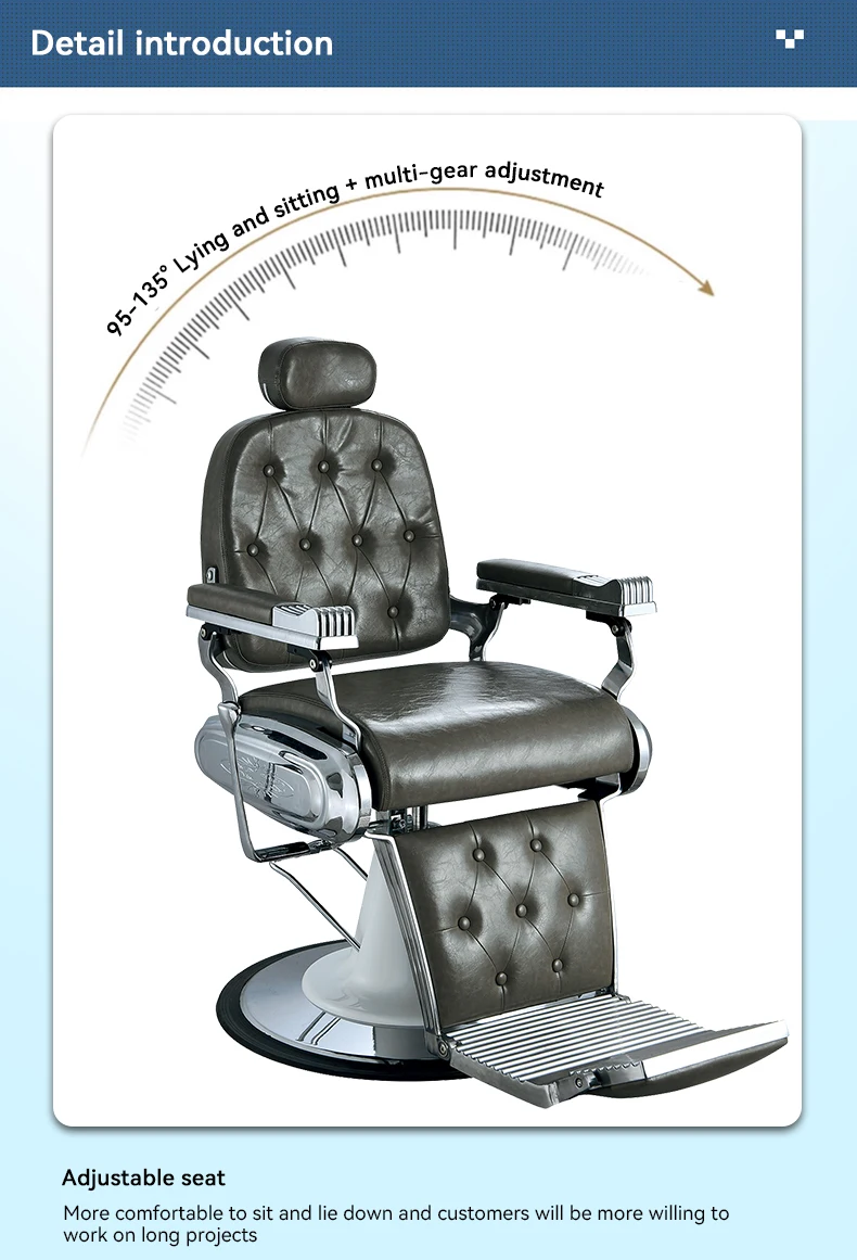 Modern Round Base Hydraulic Pump Hair Saloon Shaving Chair Beauty Salon ...