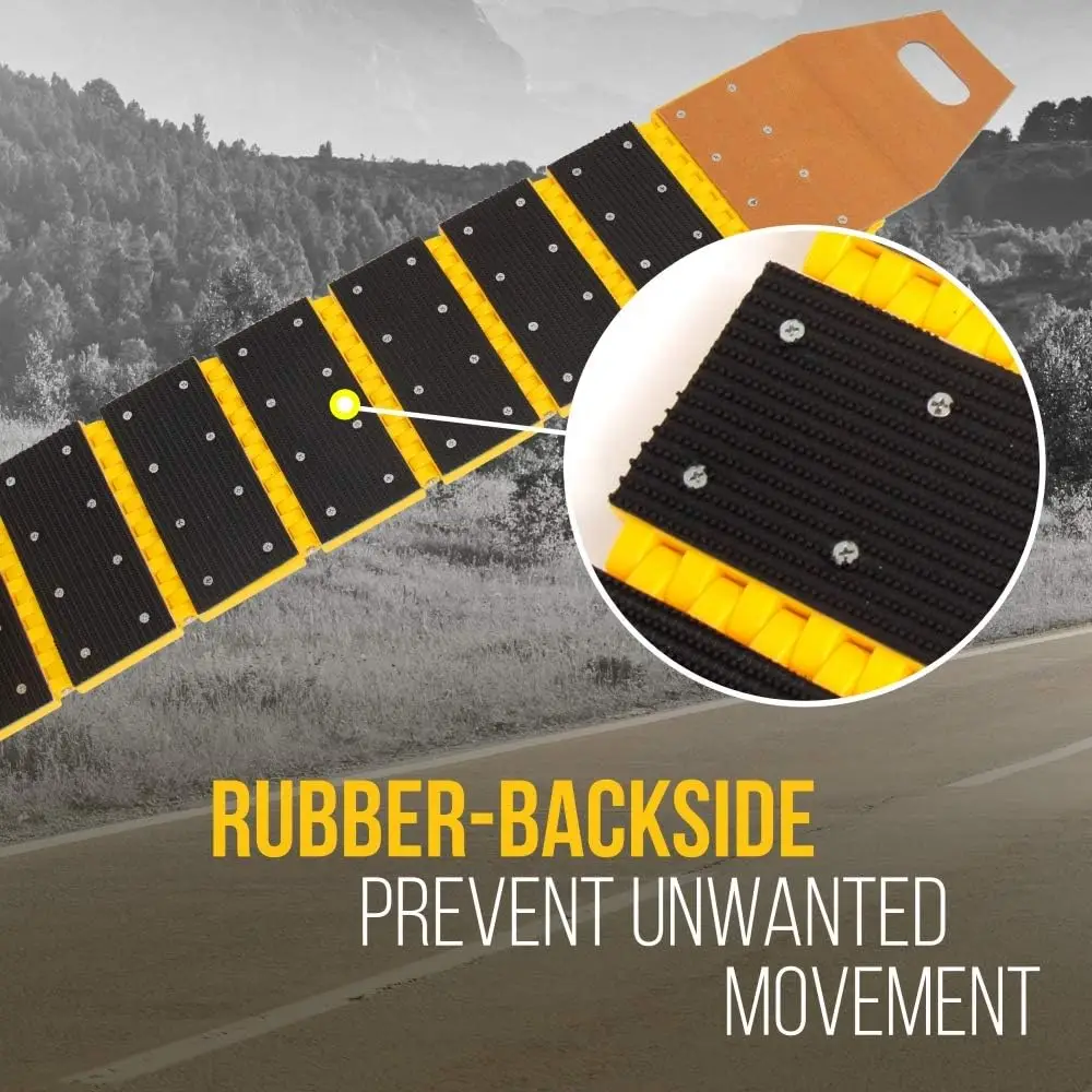 Heavy Duty Rubber Portable Speed Bump Driveway Reflective Temporary ...