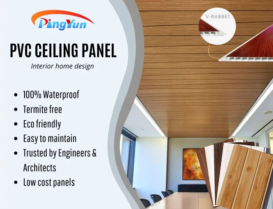 Gypsum Tiles Ceiling Laminas De Pvc Para Paredes Ceilings Panel ...