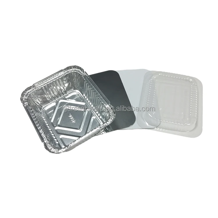 450ml Disposable Food Packaging 1lb Oven Use Safety Aluminum Food Tray ...