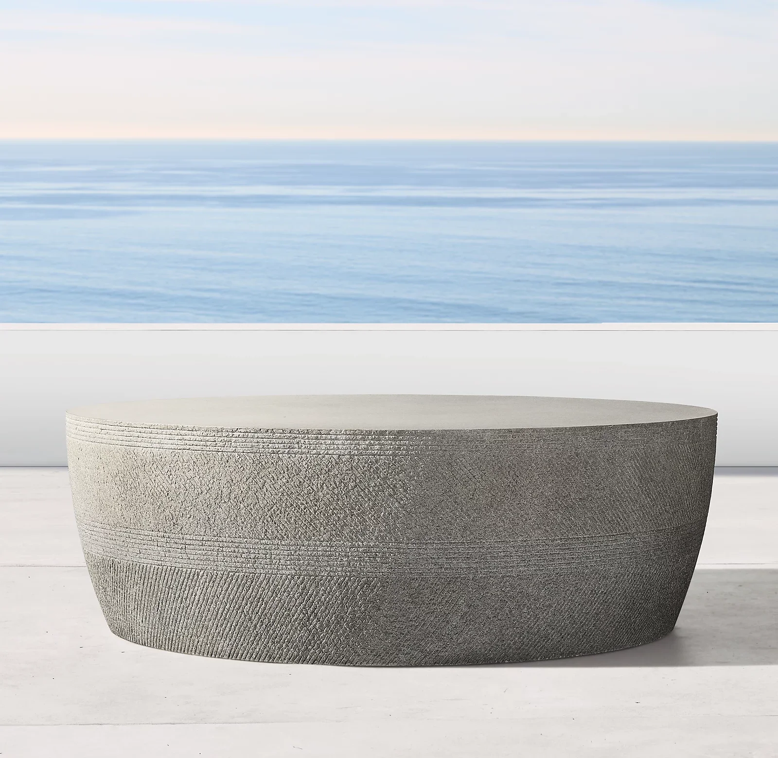 Sassanid Outdoor Patio Set Outdoor Fiberstone GRC Round Coffee Table ...