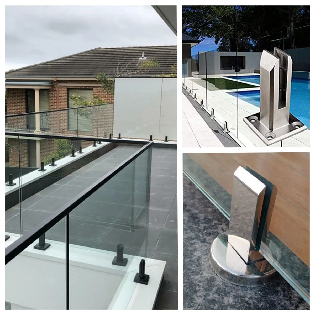 Stairs Railing Designs in Steel Glass Balusters Tube Rod Handrail ...