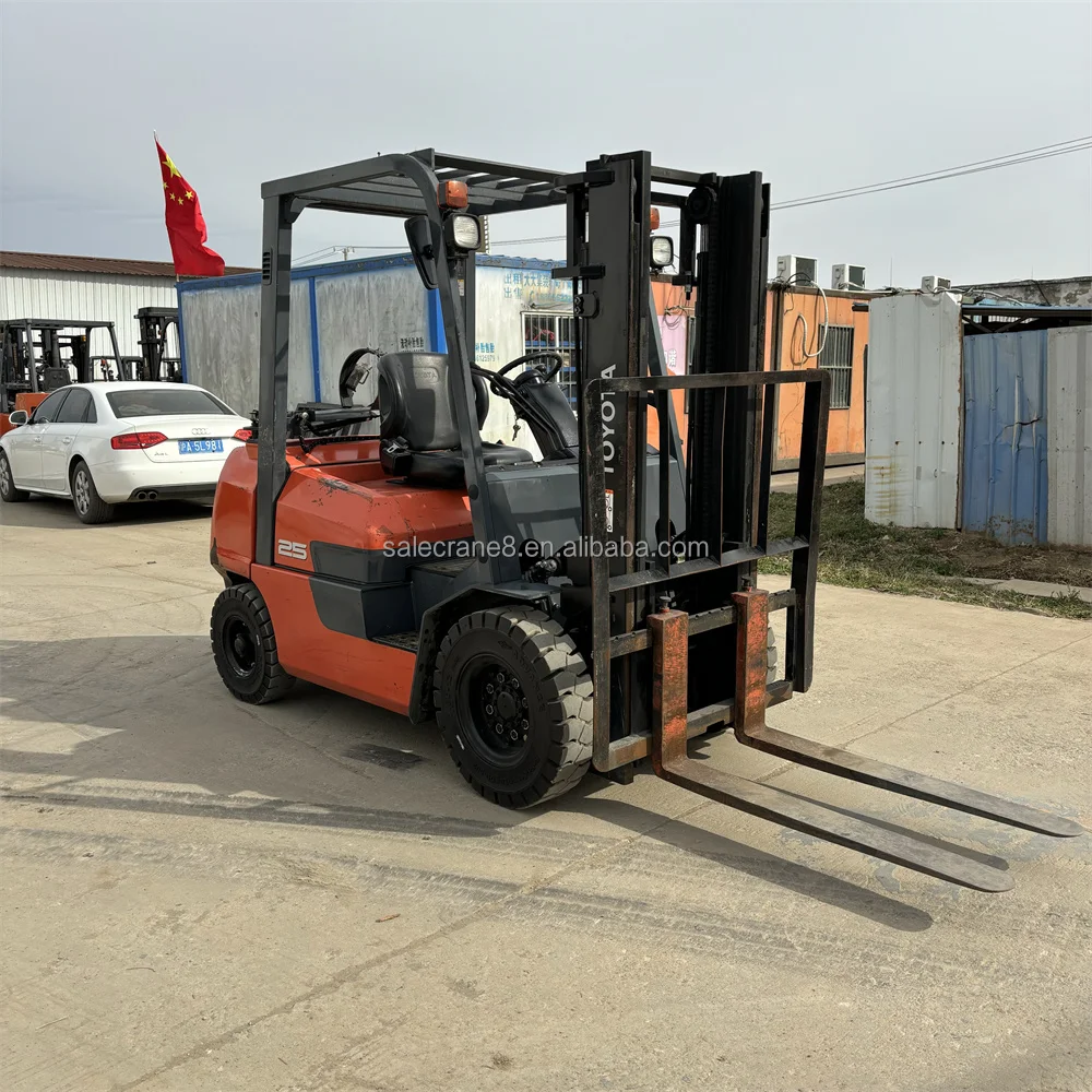 Used Lift Truck 2.5ton Used Gasoline Forlift With Engine 4y,T Yota 2.5ton Second Hand Container ...