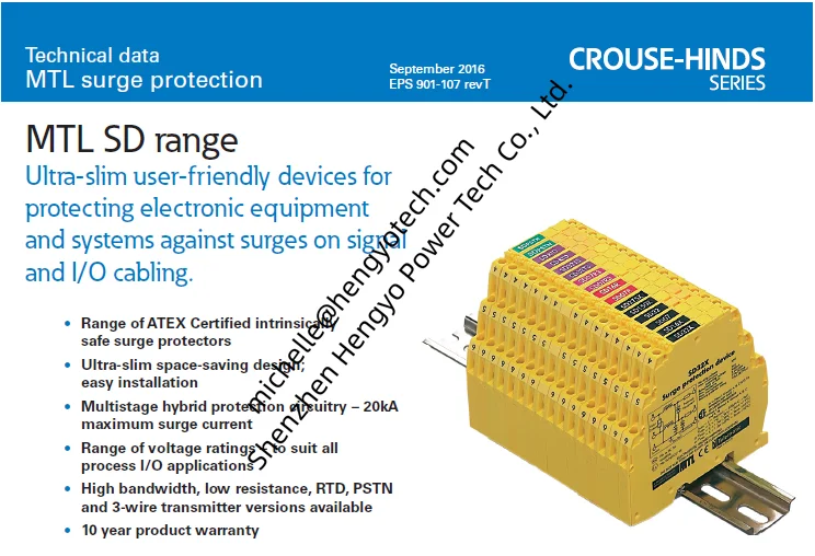 Eaton MTL SD32X Surge Protection Devices - Reliable & Efficient