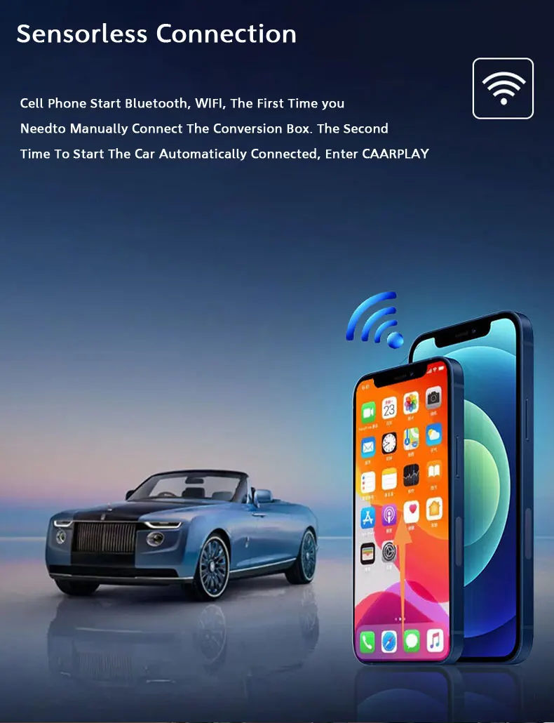 Boyi Smart Dongle Wireless Carplay Adapter Converts Wired To Wireless ...