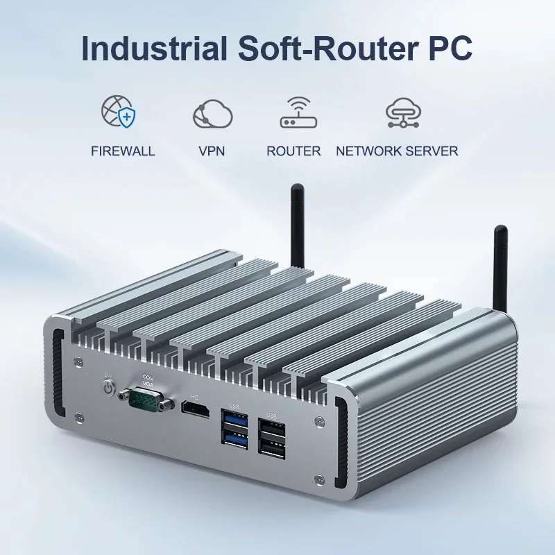 Soft Router Pfsense Firewall Micro Desktop Computer 6 Lan 2.5g Hd Dual ...