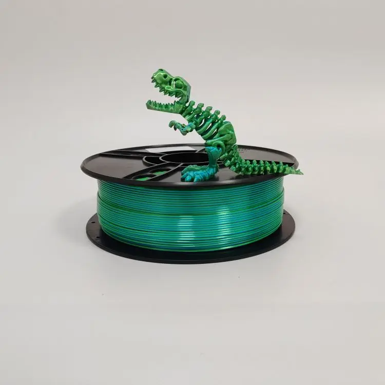 Light Blue-Light Green 3D Printed PLA Filament 1.75mm Two-Tone Silk ...