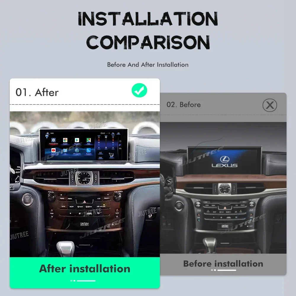 12.3 Inch Android 13 Car Radio Gps Navigation For Lexus Lx570 2016-2021 ...