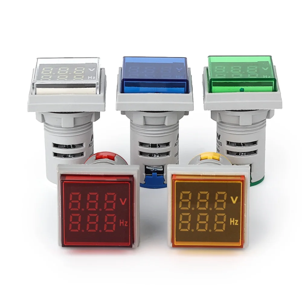Digital panel meter LED ammeter thermometer red, yellow, blue, green ...