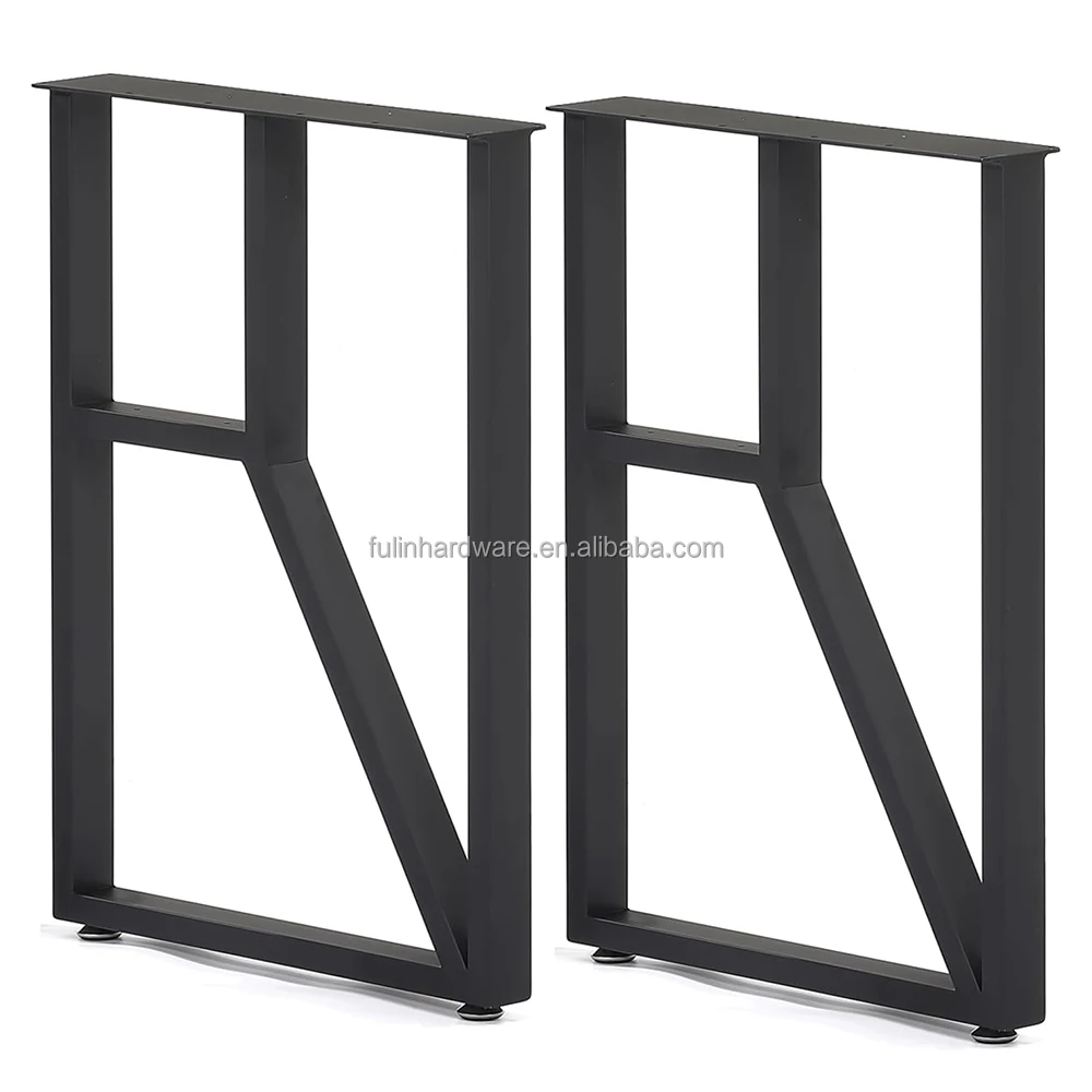 2 Tier Metal Table Legs Heavy Duty Desk Legs For Office Computer Desk ...