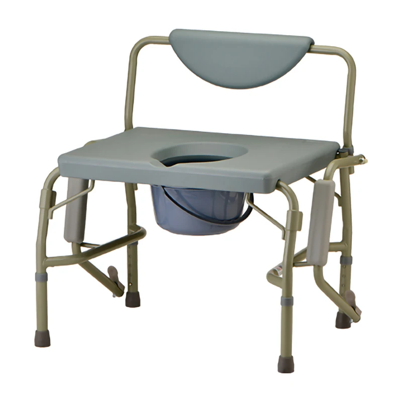 Adjustable Heavy Duty Commode Chair with Drop-Arm & Extra Wide Seat ...