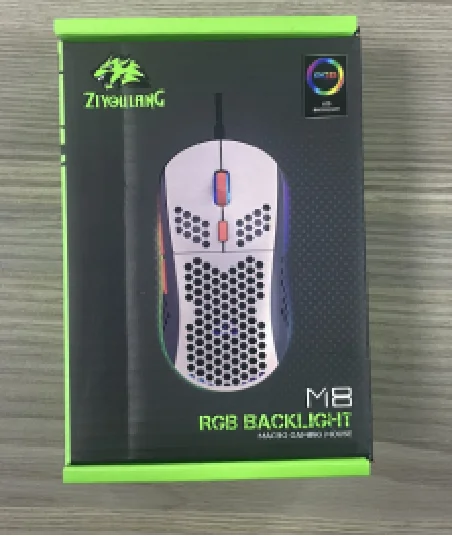 M8 Rgb Gaming Wired Mouse Gamer 6400 Dpi Lightweight Colorful Rgb ...