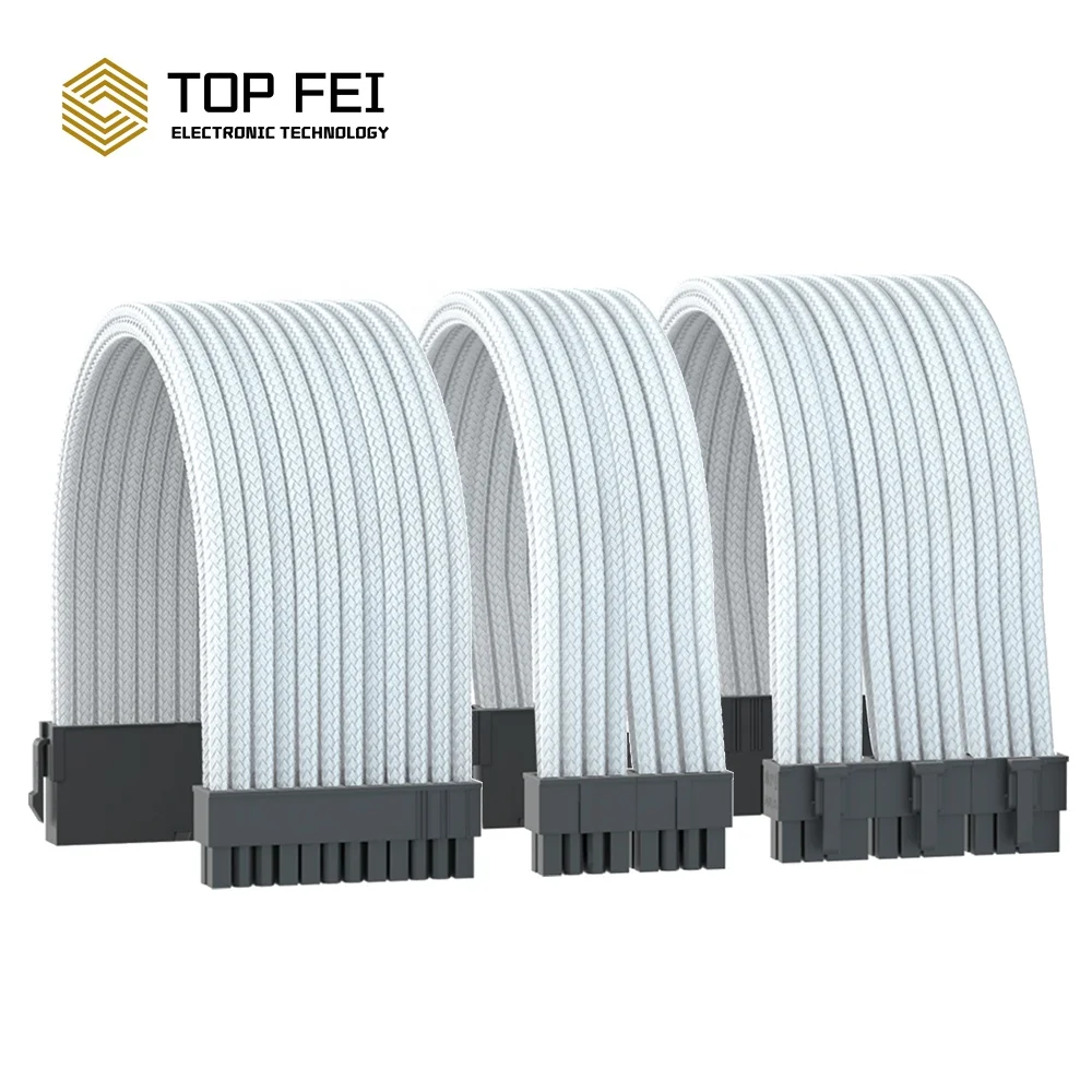 High-density Weave 18awg Power Supply Cable Kit 30cm Mod Sleeve ...