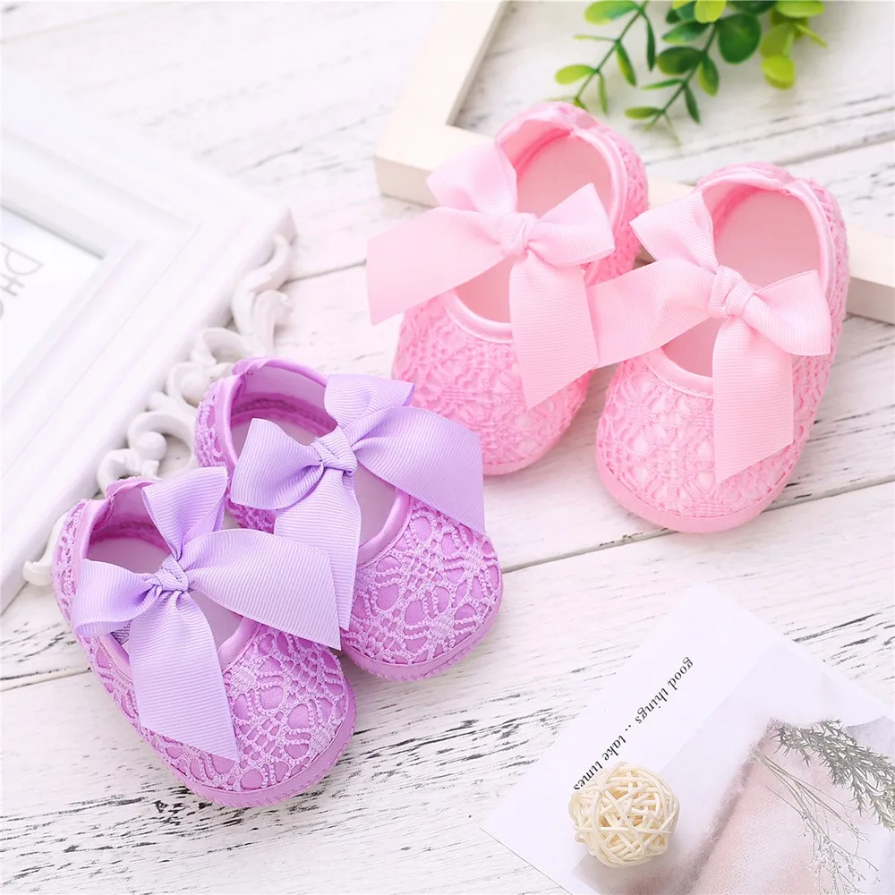Summer Bow Knot Princess Soft Sole Newborn Infant Baby Shoes Girl 6 To ...