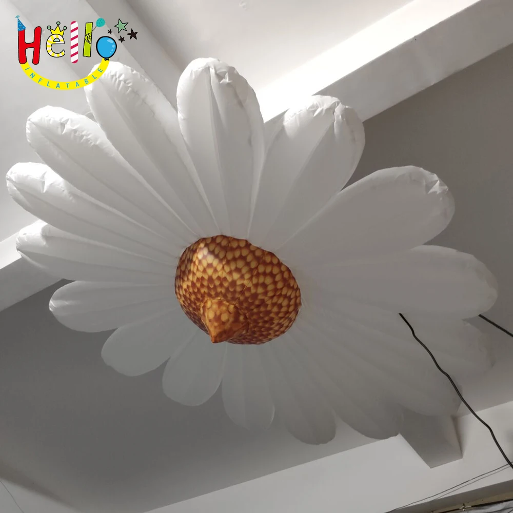 Customized Party Decoration Inflatable Hanging Flower White Inflatable ...