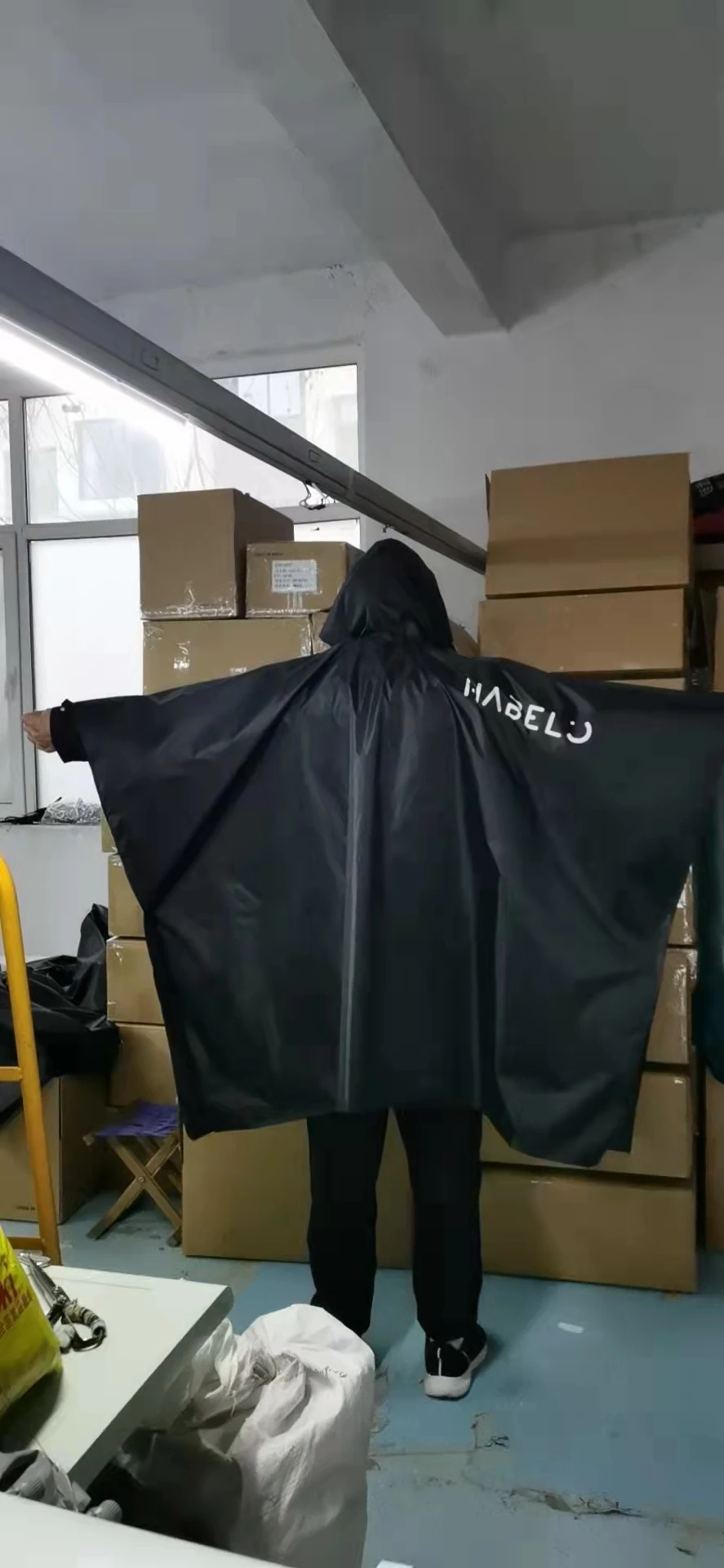 Woqi Promotional Single Use Poncho Raincoat Big Size Zipper Seam ...