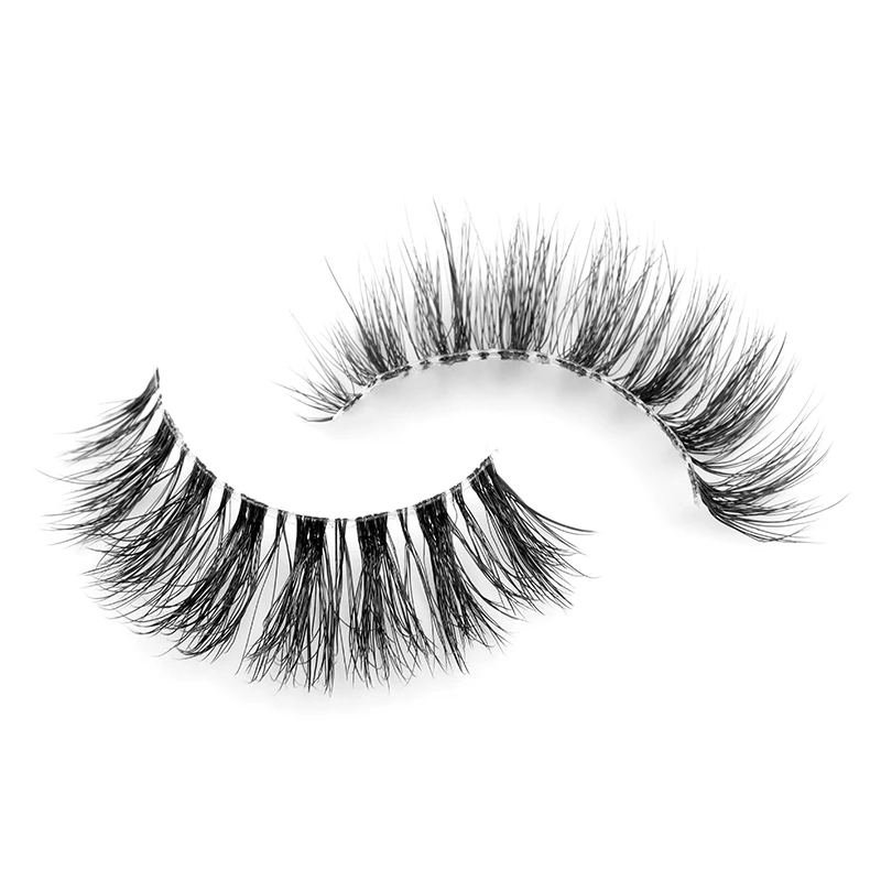 Hollyren Natural Full Strip Lashes Vegan 3d Faux Mink Eyelashes Fluffy ...