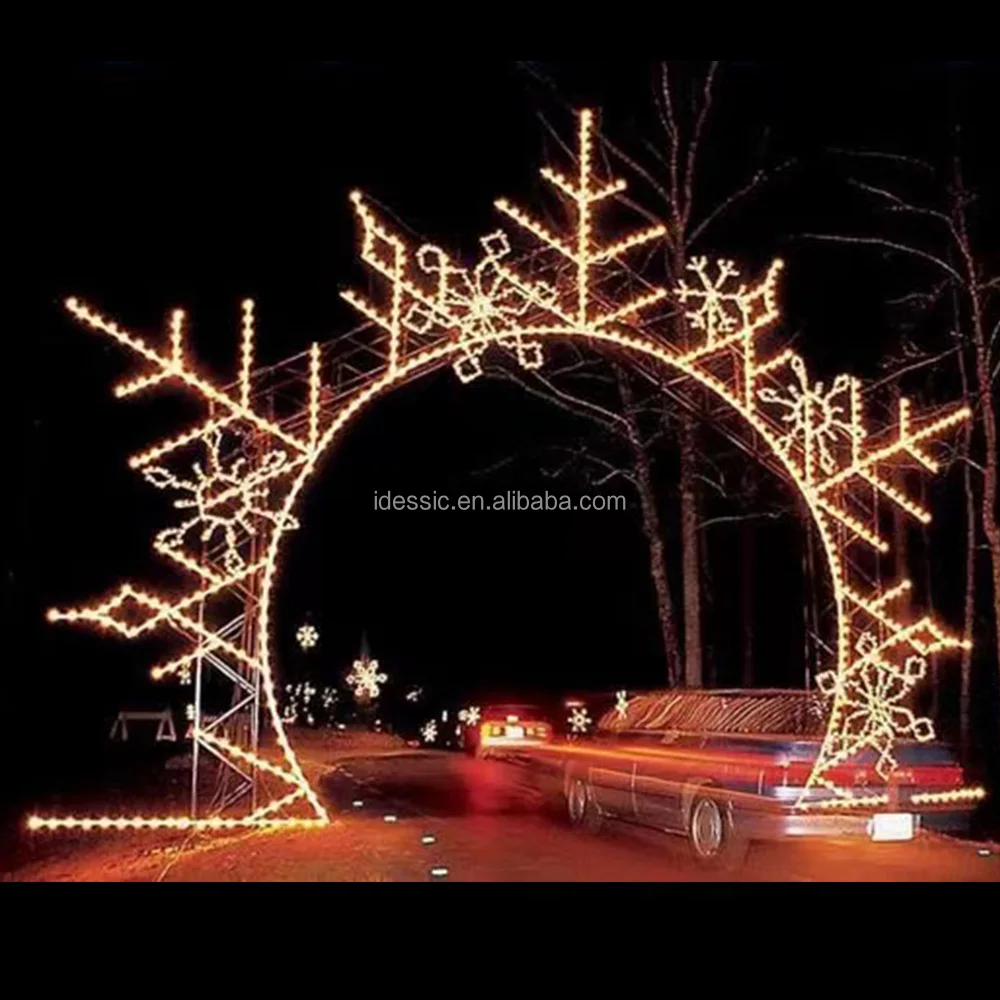Outdoor Lighted Shooting Star - Creative Festival Archway
