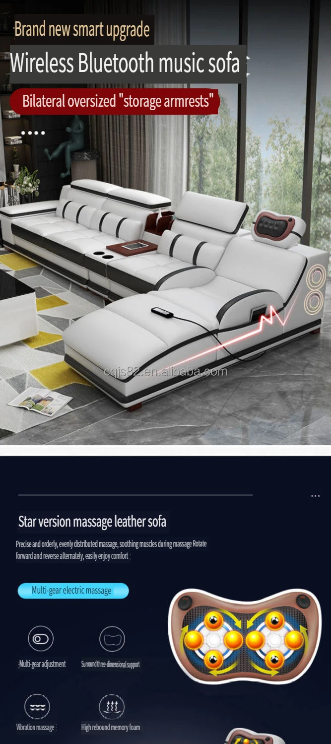 Luxury Smart Multi-Function Sofa - Adjustable & Massage