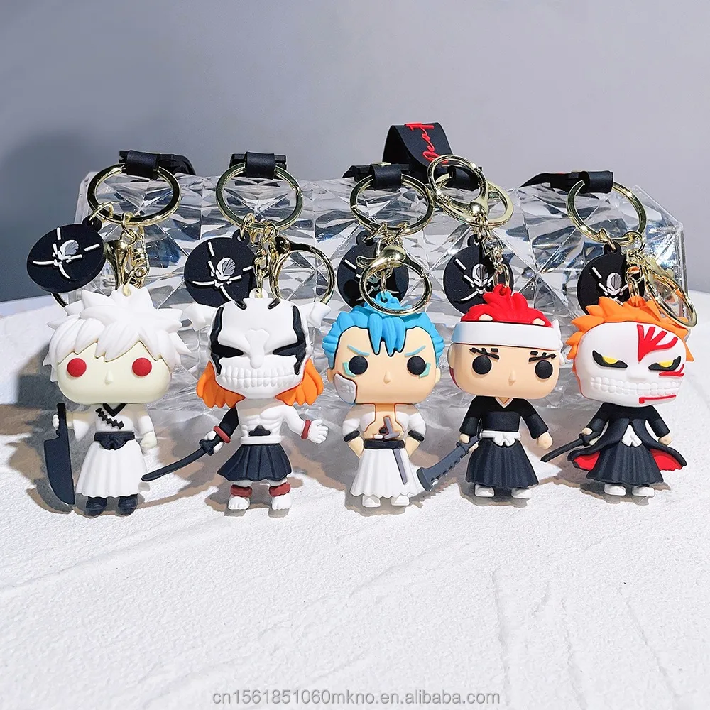 Wholesale New 3d Pvc Cartoon Japanese Anime Keychain Design Key ...