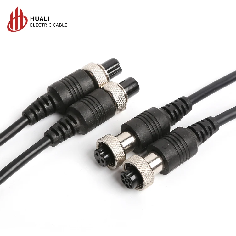 Customized Aviation Plug With Wire Connector Injection Molded Single ...