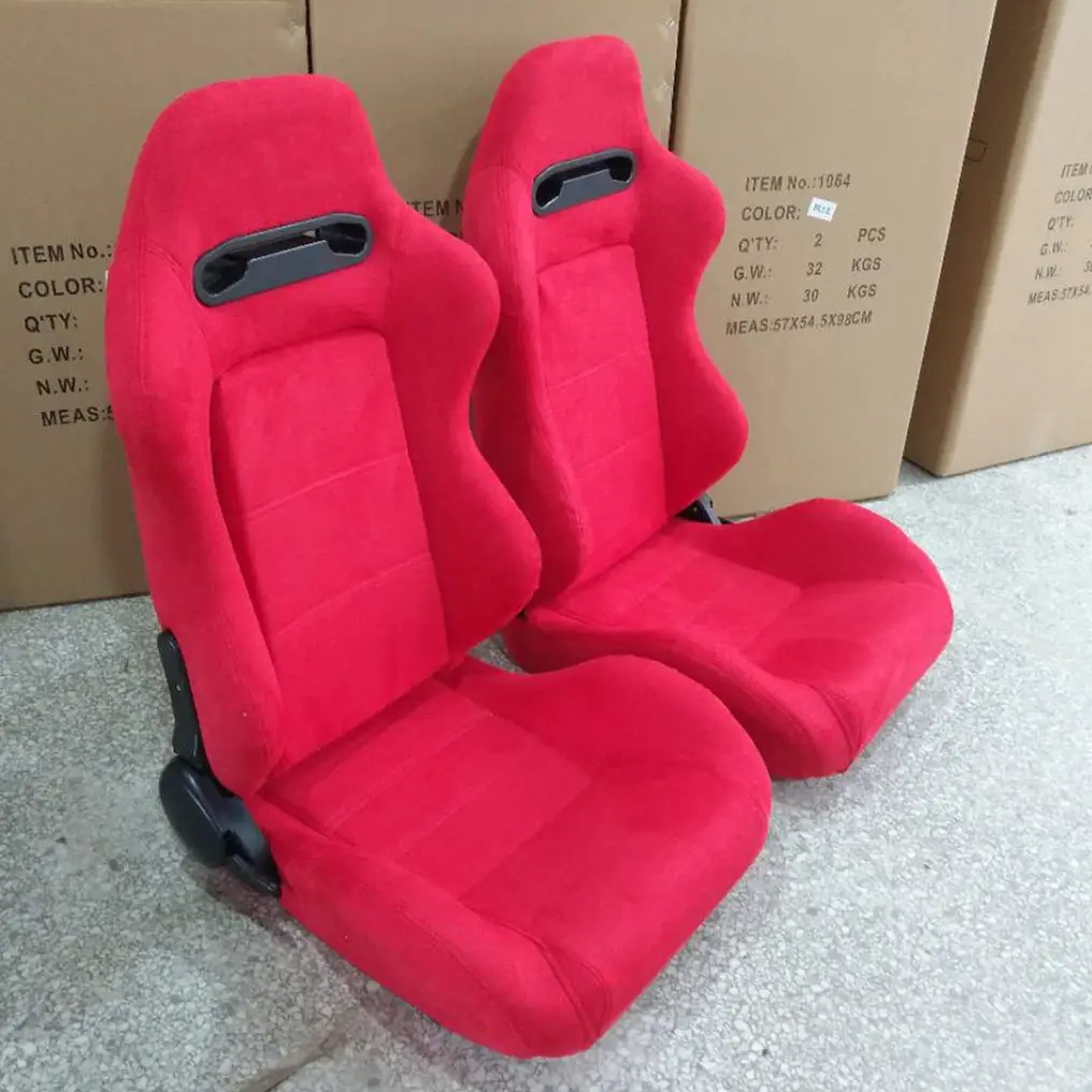 New Full Red Suede Cloth Recaro Spd Bucket Racing Seats Jbr1035 ...