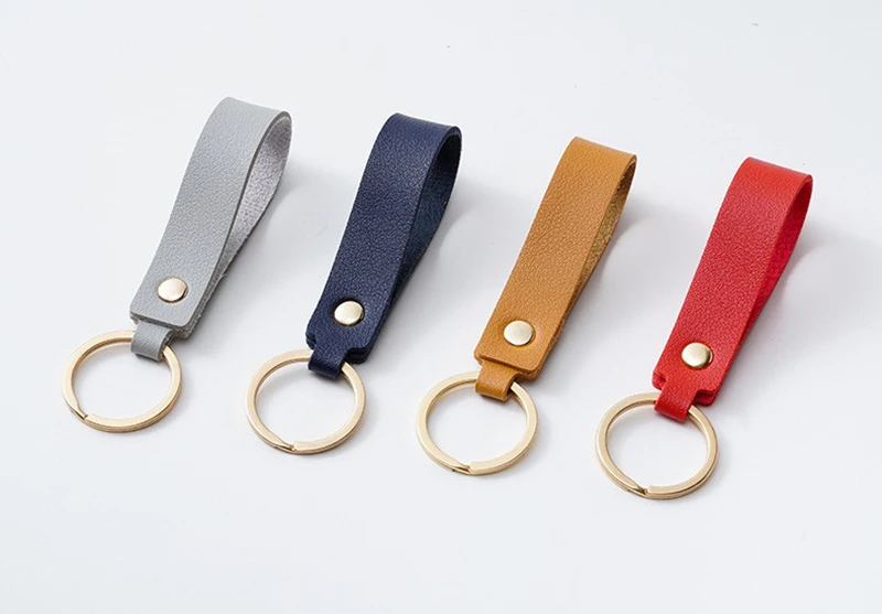 Custom Logo Leather Keychains - Perfect Promotional Gifts
