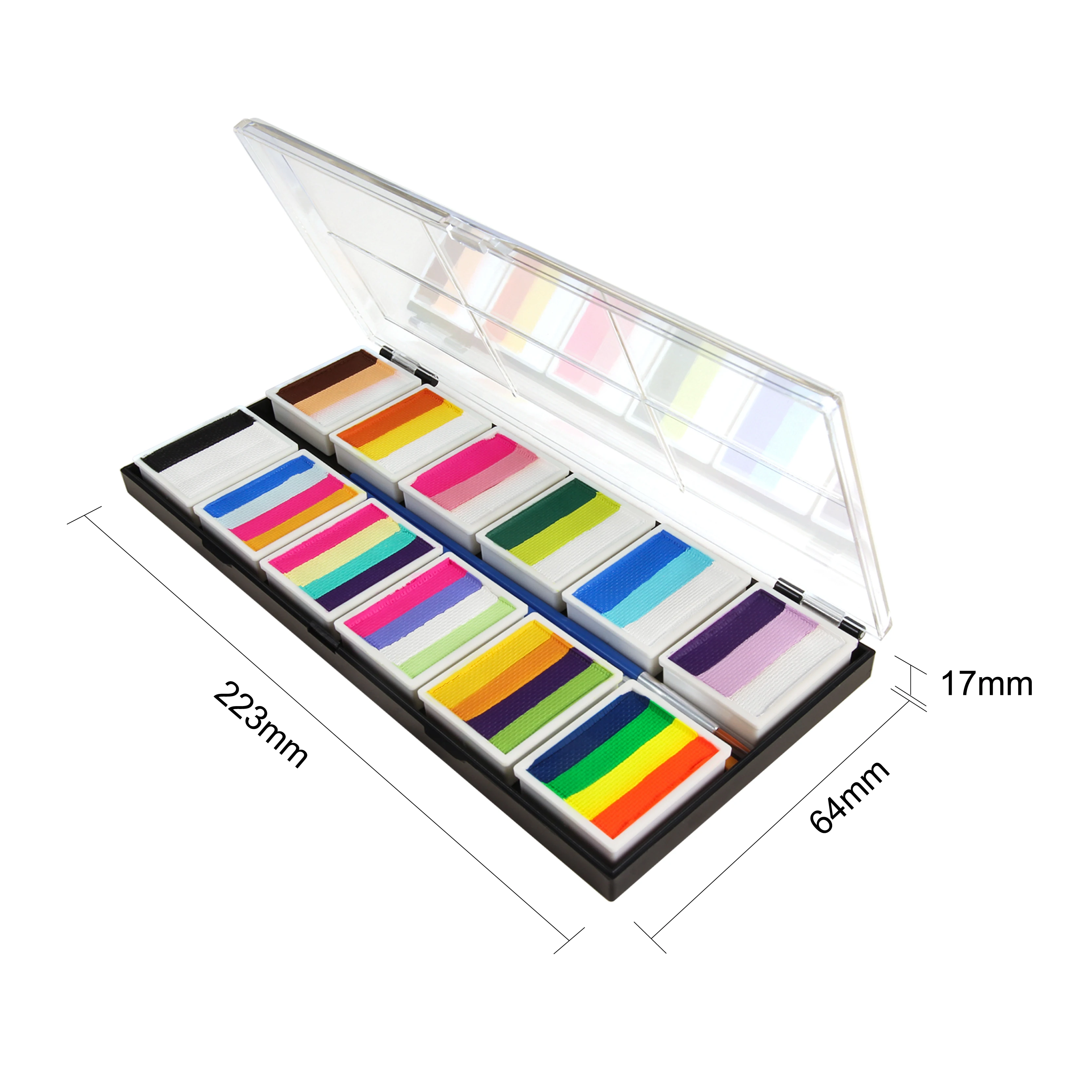 Customizable Multi Colors Water Based Art Face&body Paint Rainbow Split ...