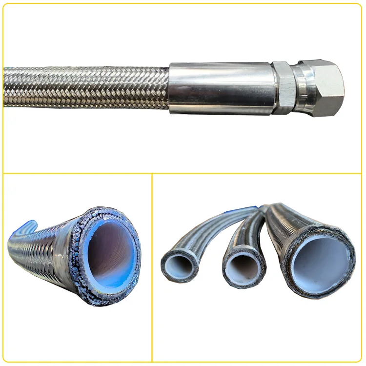 6mm(dn6) Flexible Ultra-high Pressure Stainless Steel Braided Teflon ...