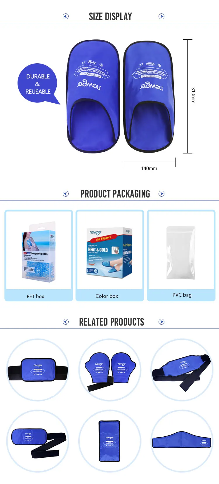Cold Hot Therapy Foot Boot Custom Logo Foot Ankle Toes Cold Hot Gel ...