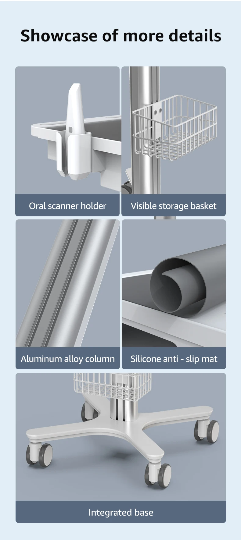 Dental O Cart - Mobile Dental Scanner Trolley by Likaymo