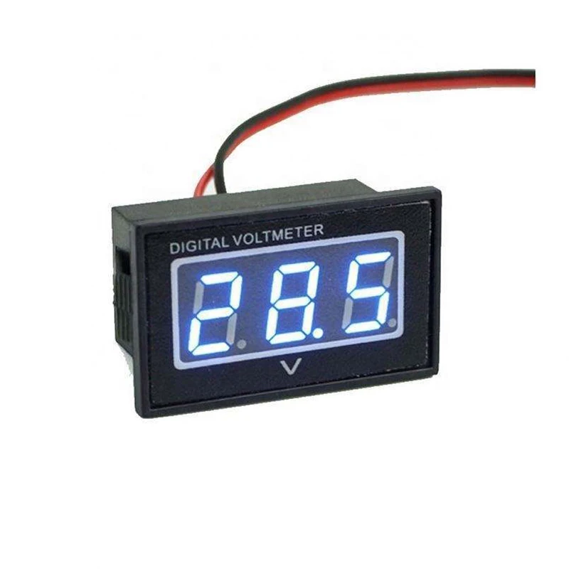 Wholesales 2 Wires Digital Voltmeter 0.56 inch LED Display Waterproof ...