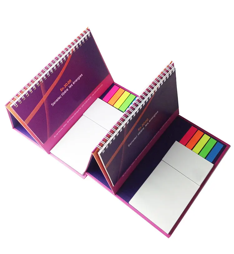 Custom Office Desk Calendar Print with Sticky Note Pad