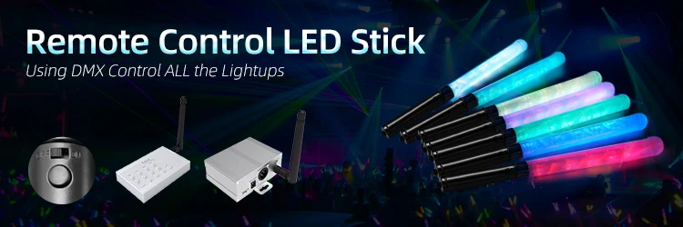 Custom Logo Light Glow Wand Cheering Stick With Rgb Lights Inside New ...